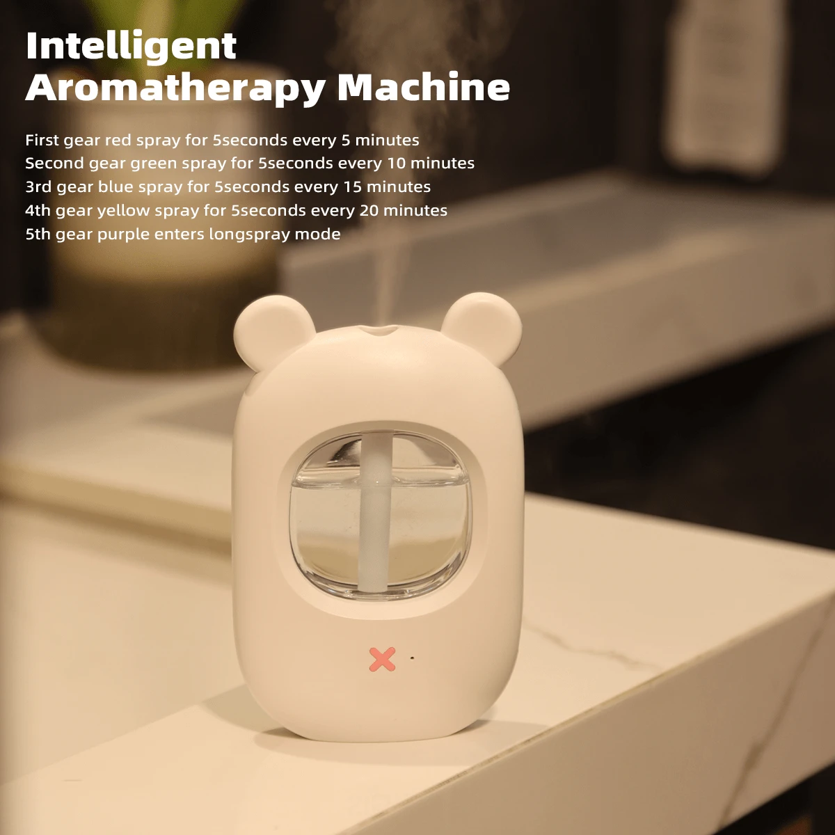 SOKANY 1pc 500mAh Rechargeable 30mL Ultrasonic Aroma Diffuser, 5 Level ...