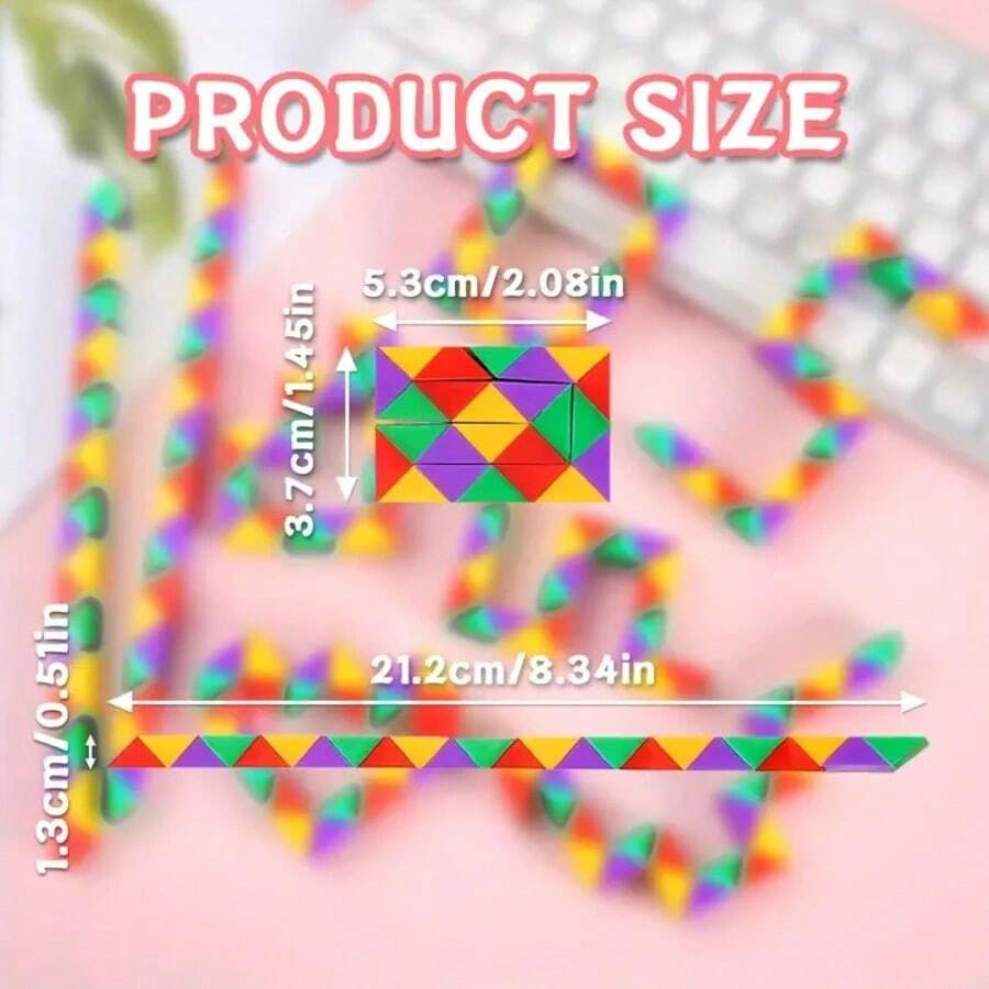 Magic Ruler 36-Segment Colorful Alien Magic Cube Hands-On Brain Magic ...