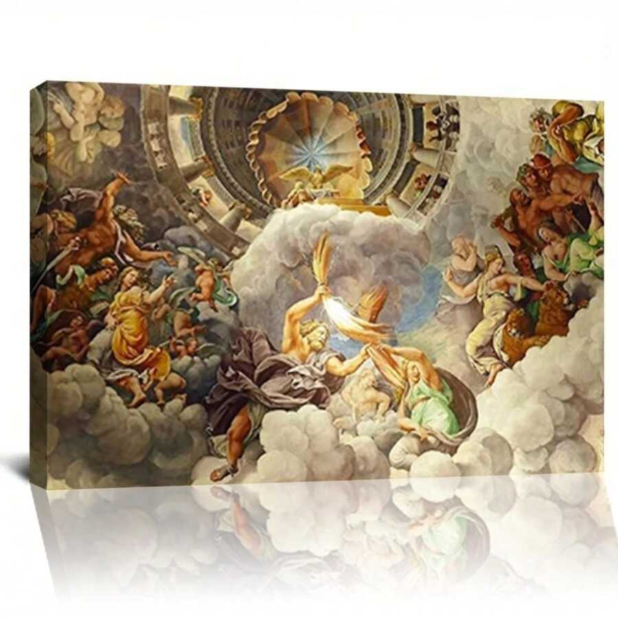 Framed Greek Mythology Gods Figures Poster Renaissance Wall Art Picture ...