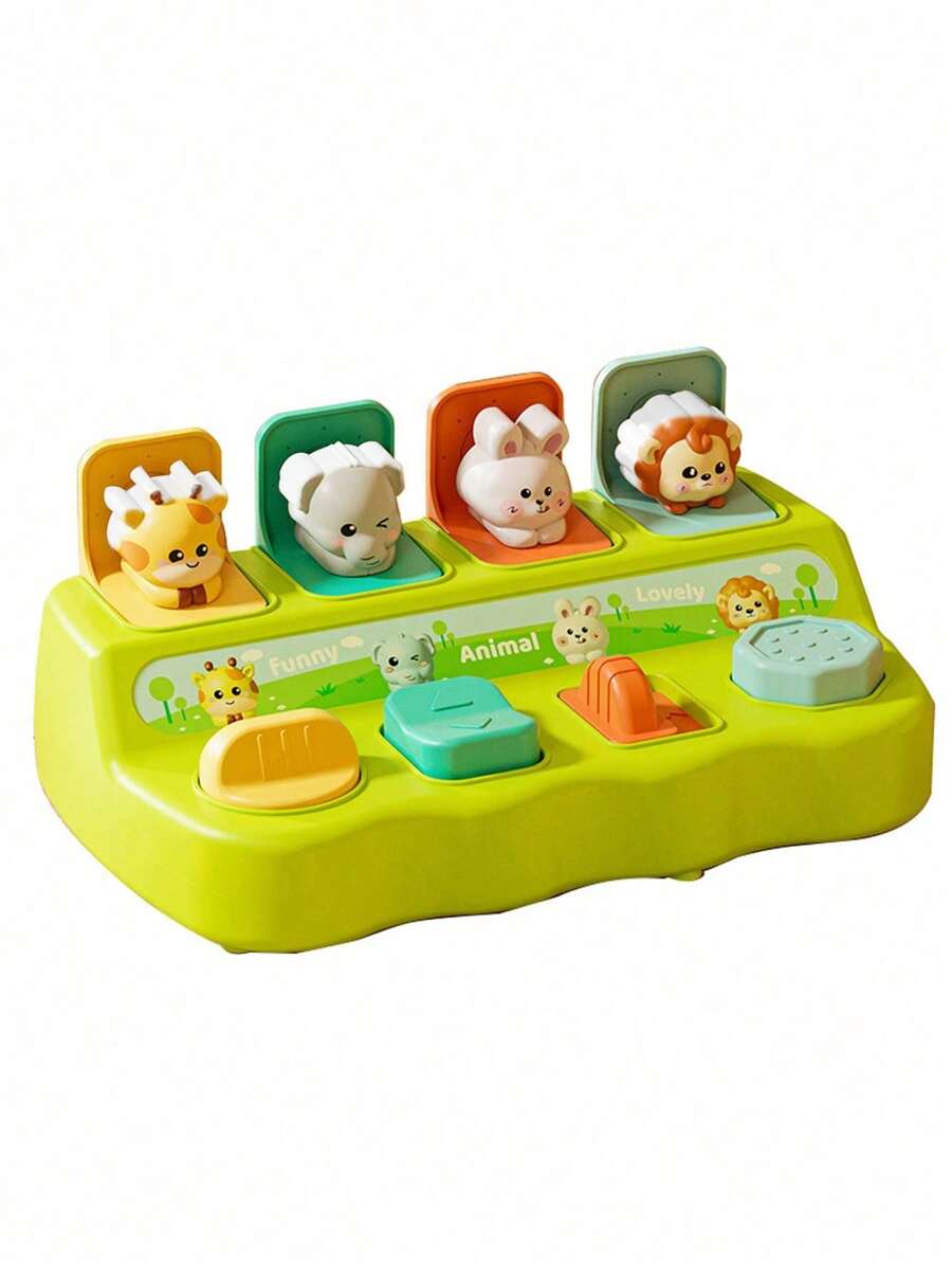 1 Pcs Hideaway Box, Interactive Pop-Up Animal Toy, Cause And Effect ...