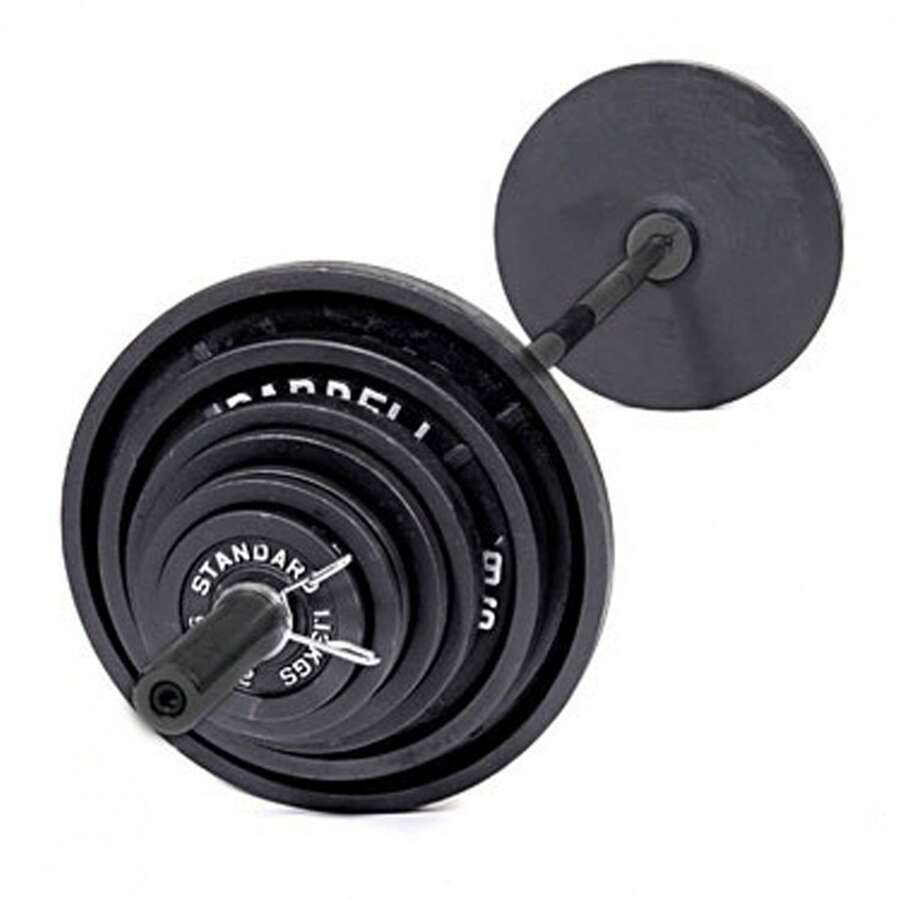 CAP Barbell 300-Lb Cast Iron Weight Set (Includes 7' Bar) | SHEIN USA