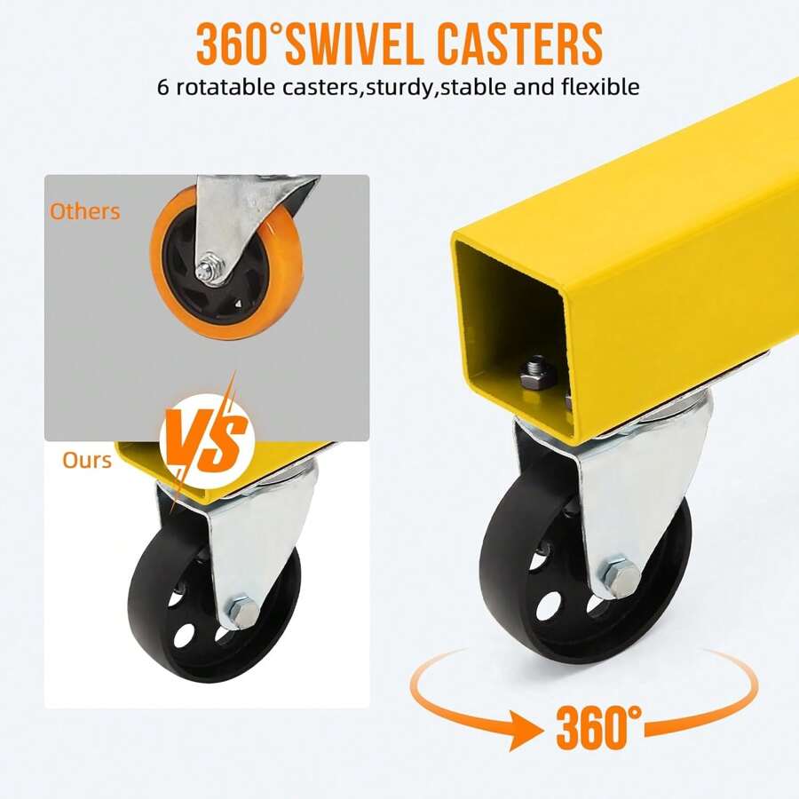 2 Ton Engine Hoist, Folding Cherry Picker Engine Hoist With Lever And 6 ...