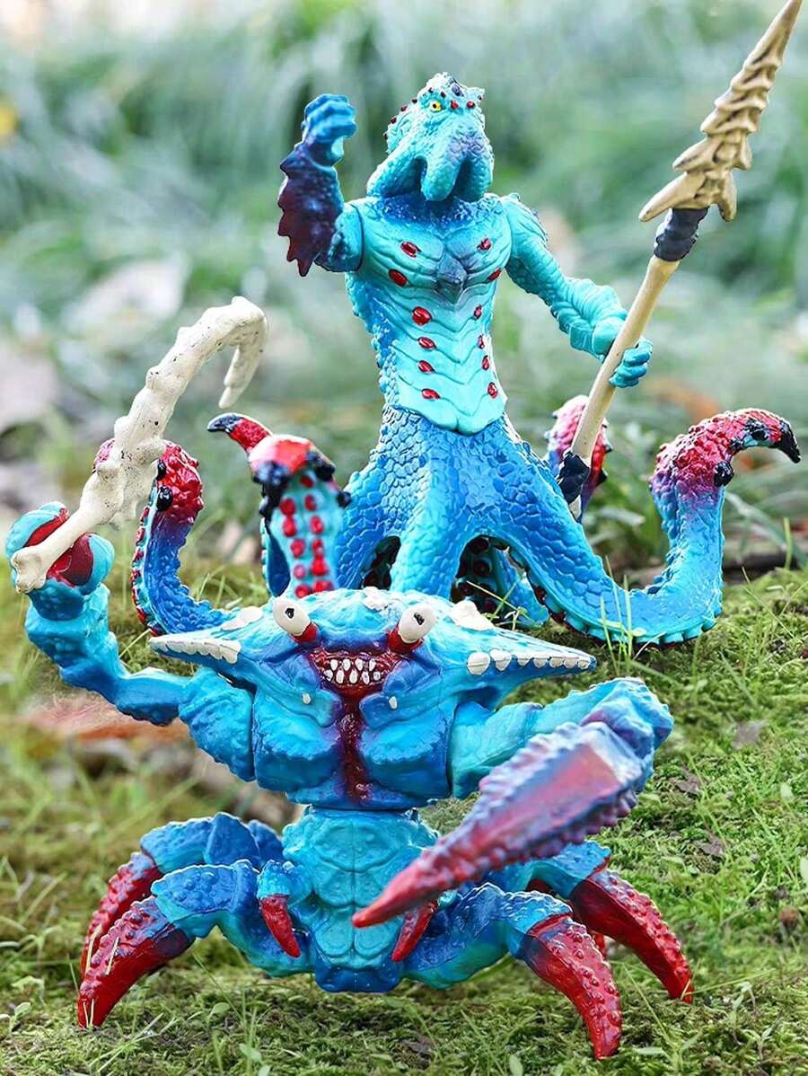 1pc Micro Landscaping Decor Octopus & Crab Monster Model, Whimsical ...