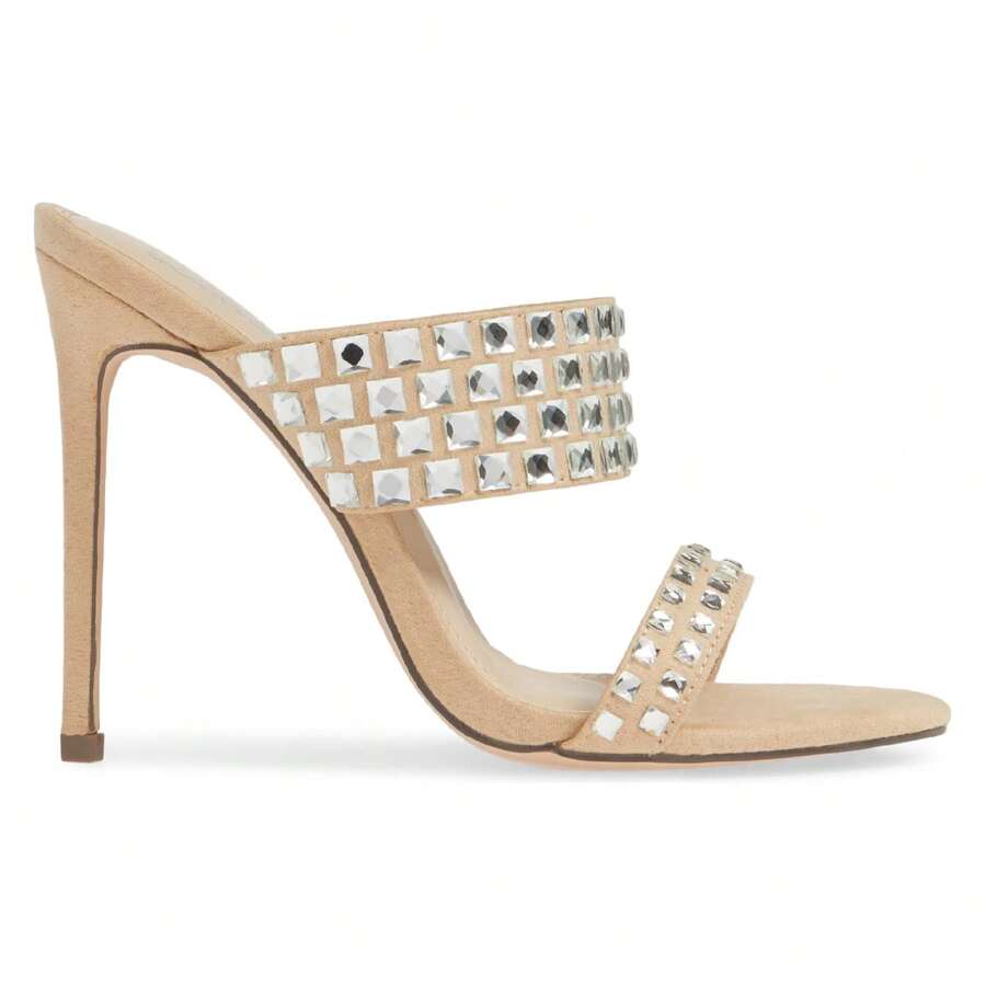 Steve Madden Lauren Lorraine Bing Mirror Mule Formal Prom Pump Open Toe ...