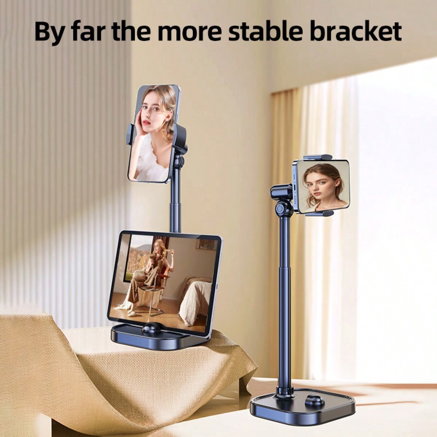 New Two-Position Desktop Phone Stand Aluminum Tablet Stand Lift Upright ...