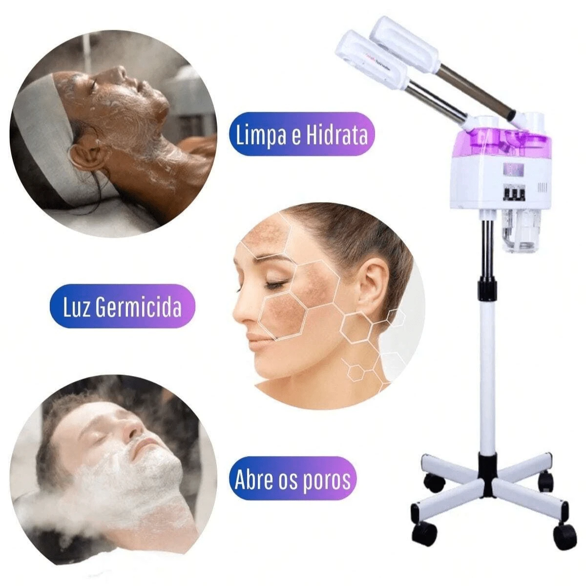 Double Ozone Vaporizer Hot And Cold Air Germicidal Light With Tripe ...