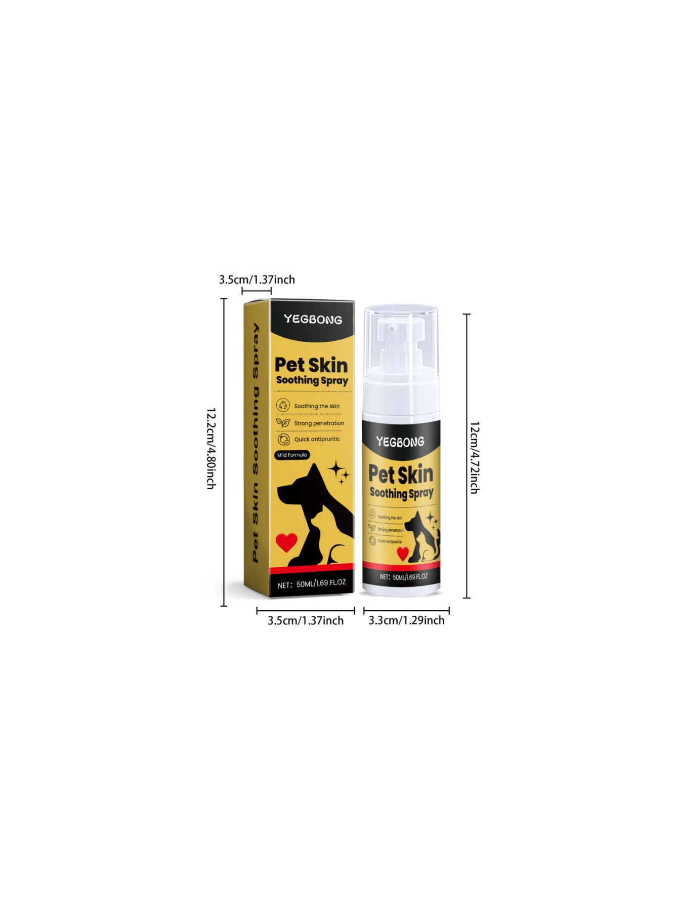 Pet Skin Care Spray - Gentle Formula To Soothe Pet's Skin Discomfort ...