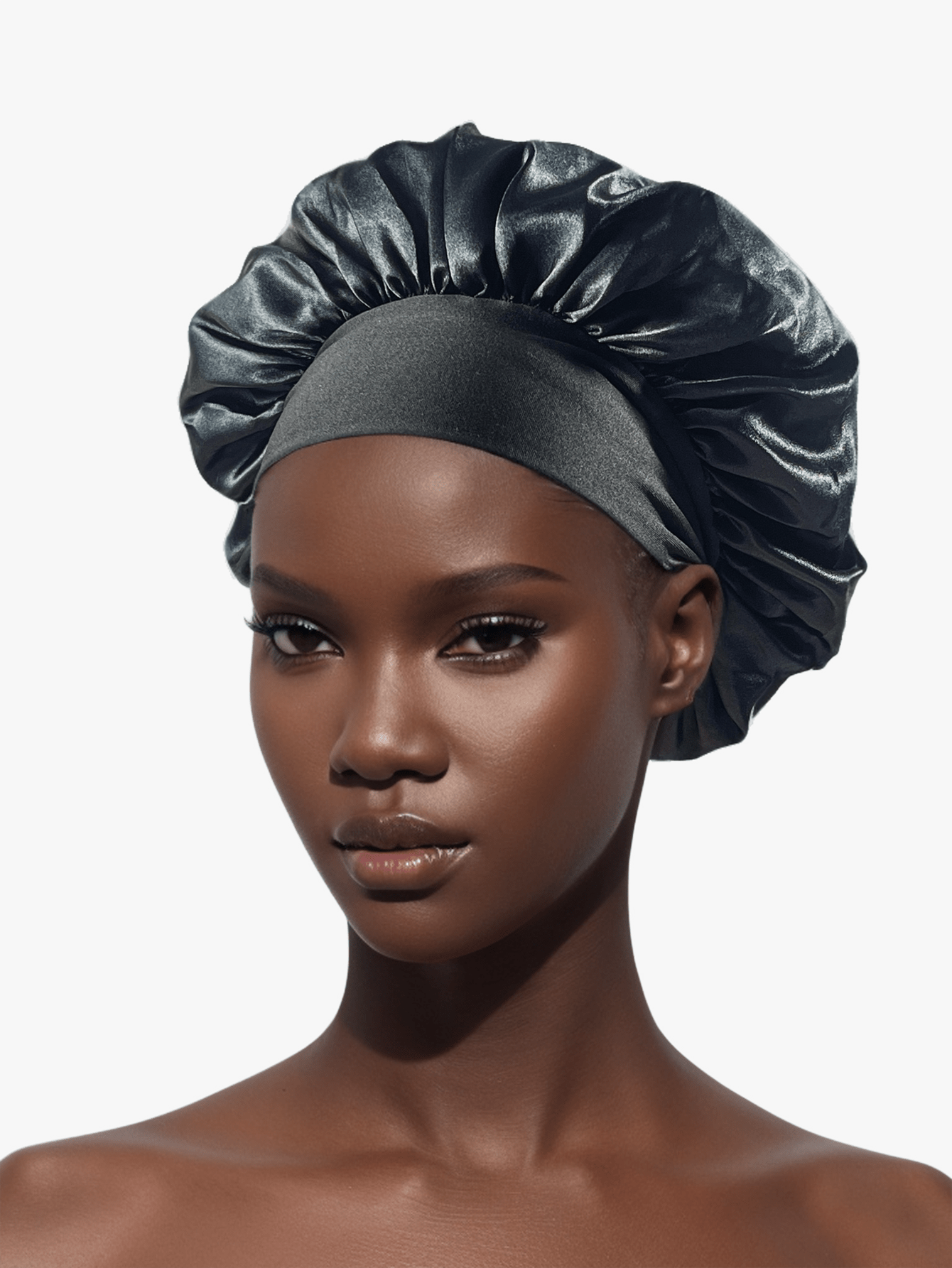 1pc Satin Wide Band High Elastic Headwear Sleeping Cap For Women Hair ...