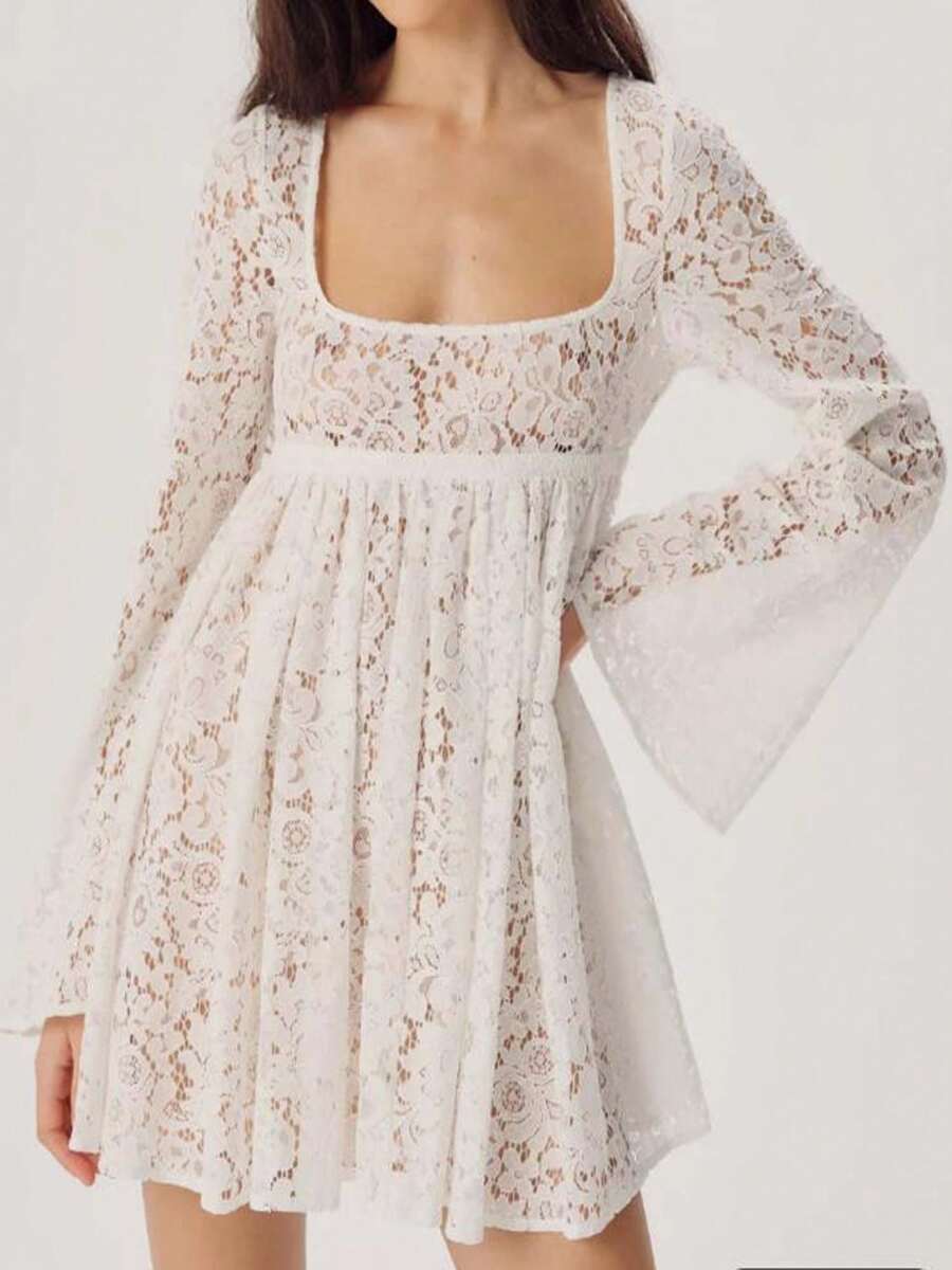 Europe And The United States Style Elegant Sexy Lace Dress Details ...