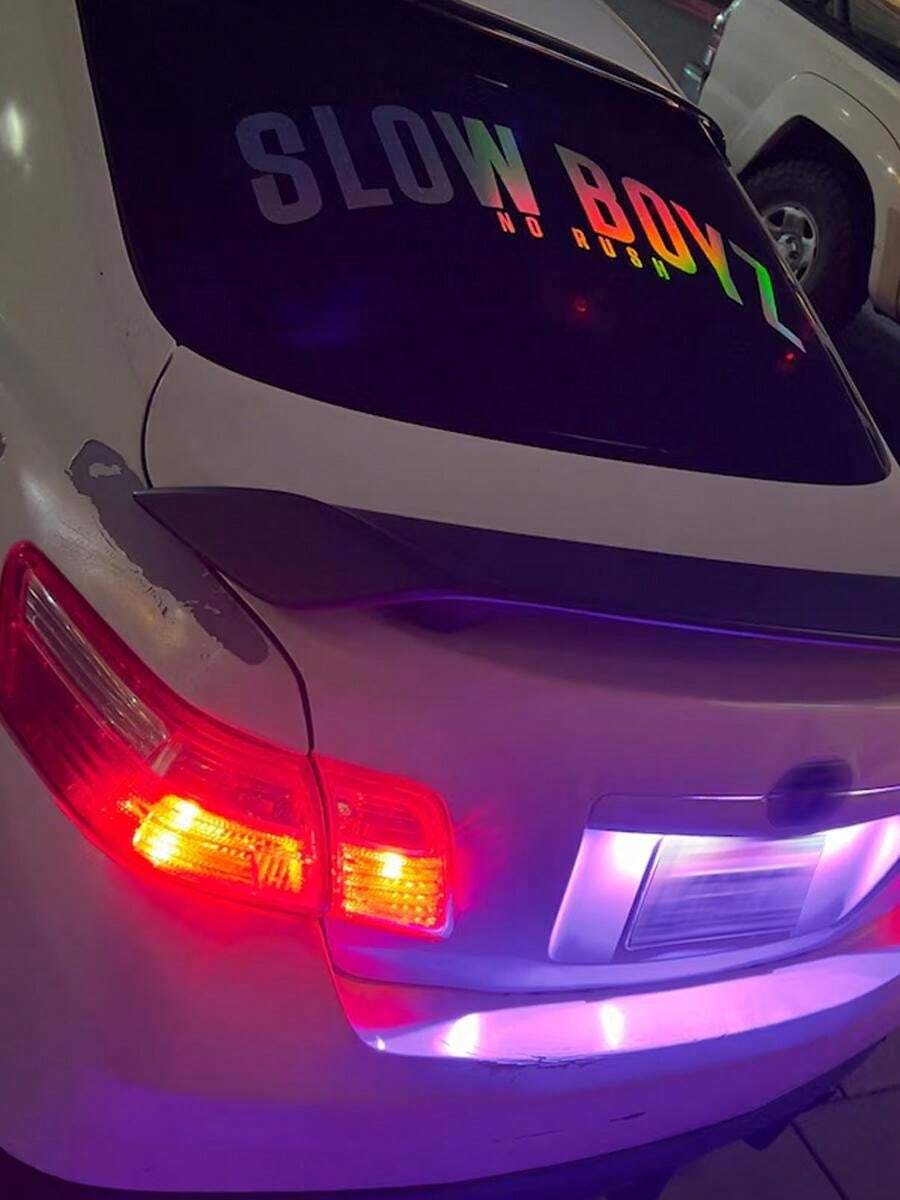 1 Pc Slow Boyz No Rush Sticker Decal For Car Windshield Rear Window ...