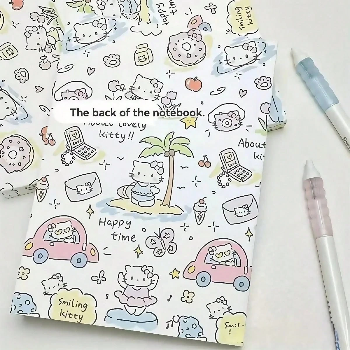 Sanrio 368-Page Blank Notepad, Cute Kitty Design, Aesthetic Thick ...