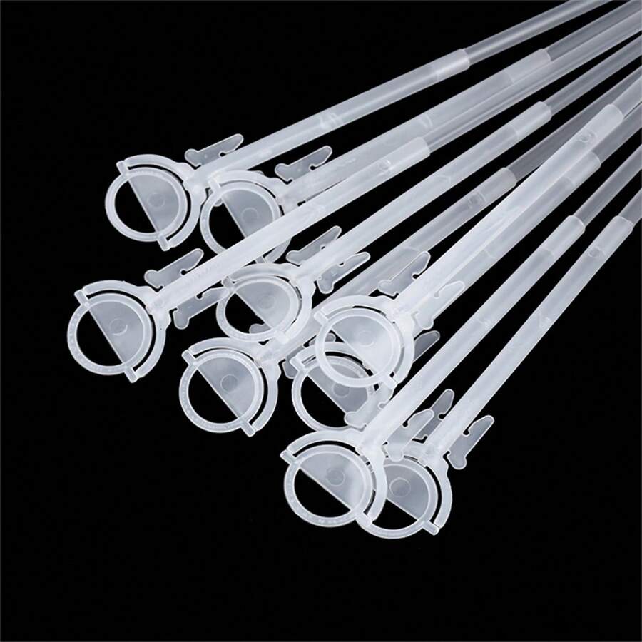 10pcs Clear And Colorful PVC Balloons Holder Sticks Wedding Foil ...