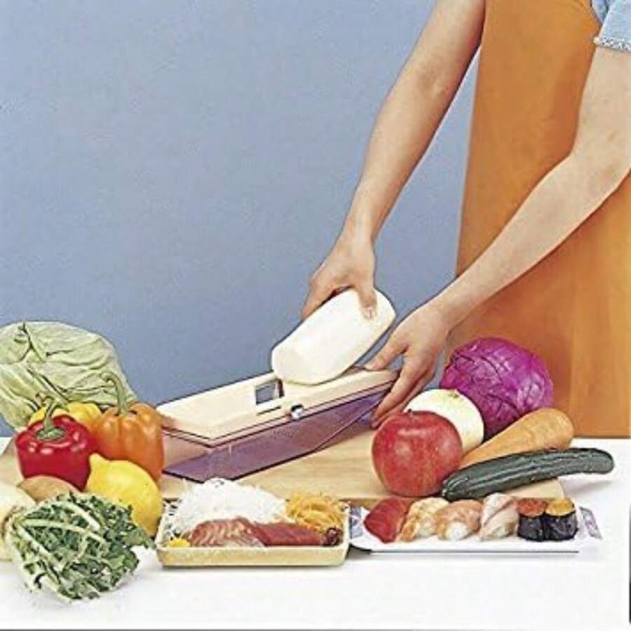 3695 BN-3 Japanese Handheld Mandolin Slicer With Three Interchangeable ...