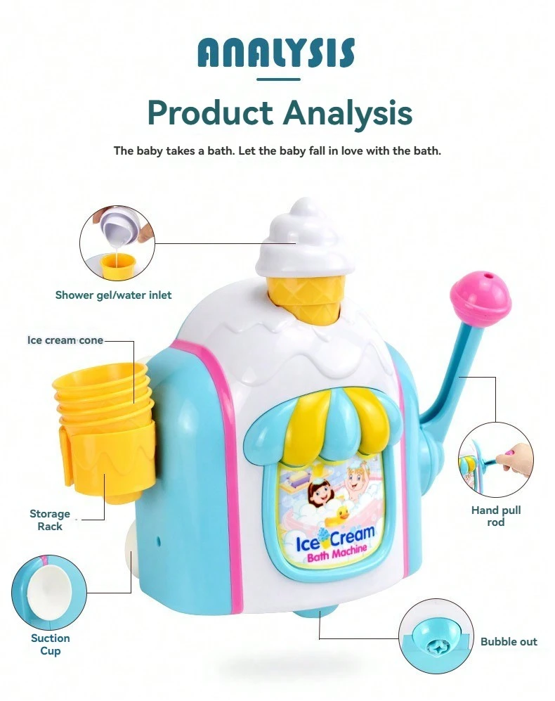 Kids' Interactive Ice Cream Bubble Machine - Bubble Simulator ...