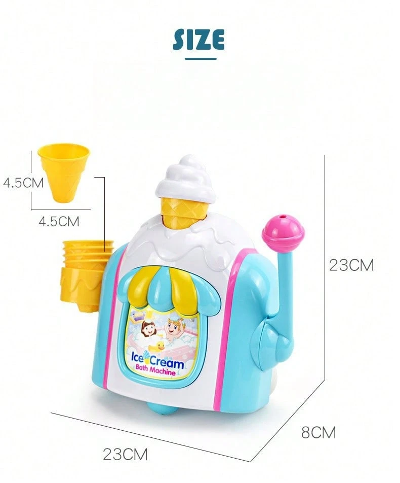 Kids' Interactive Ice Cream Bubble Machine - Bubble Simulator ...