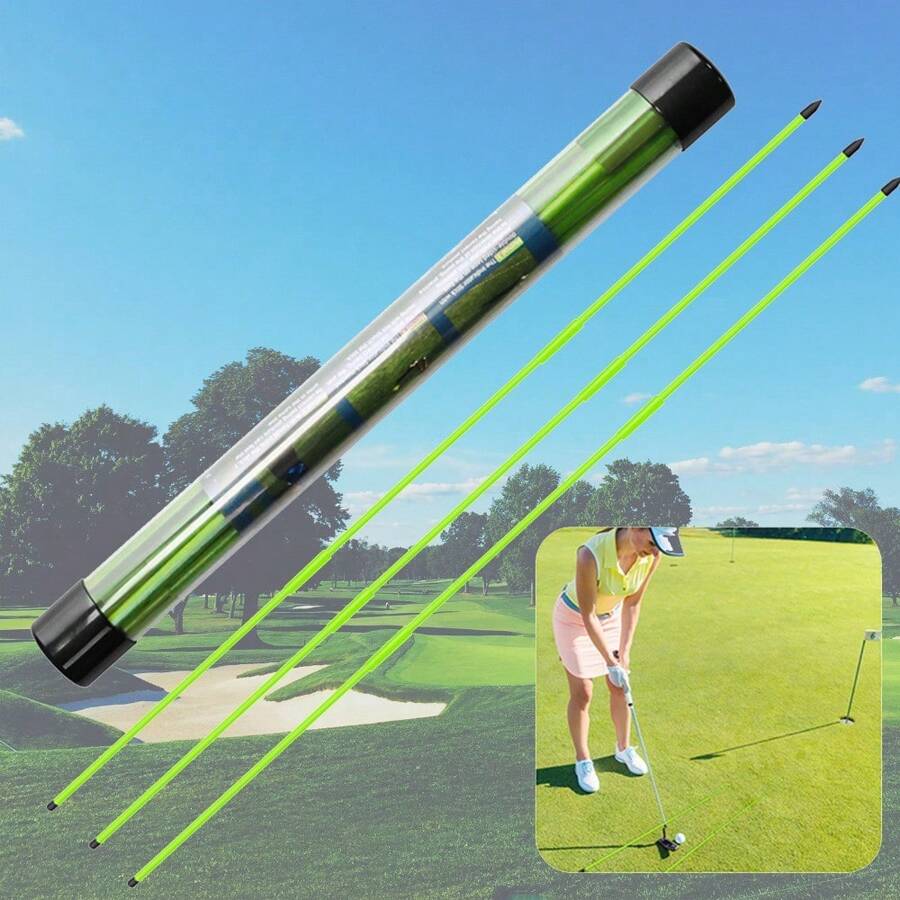 FINGER TEN Golf Alignment Sticks Rods Swing Trainer Tools 48 Inch 2 Or ...