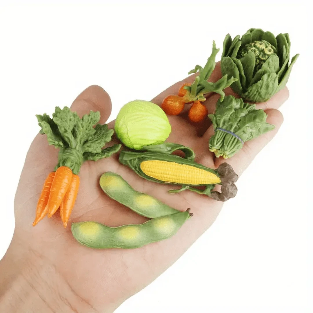 7-Piece Vegetable Model Toy Set - Artificial Corn, Mini Simulation ...