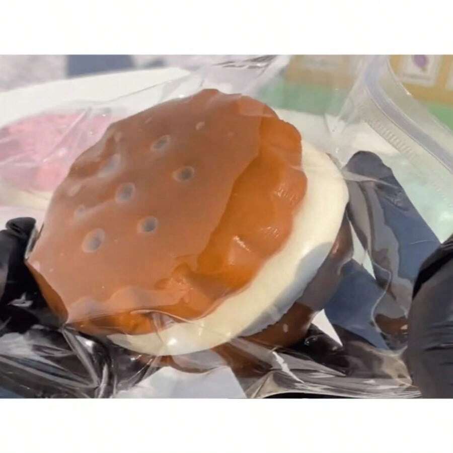 Chocolate Sandwich Cookie Squishies Water-Based Simulated Silicone ...
