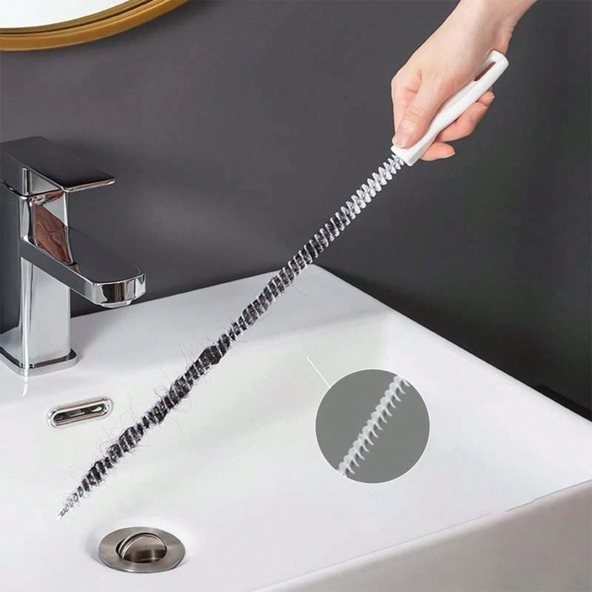 1pc Pipe Clearing Tool, Kitchen Sink Drain Cleaner, Hair Removal And ...