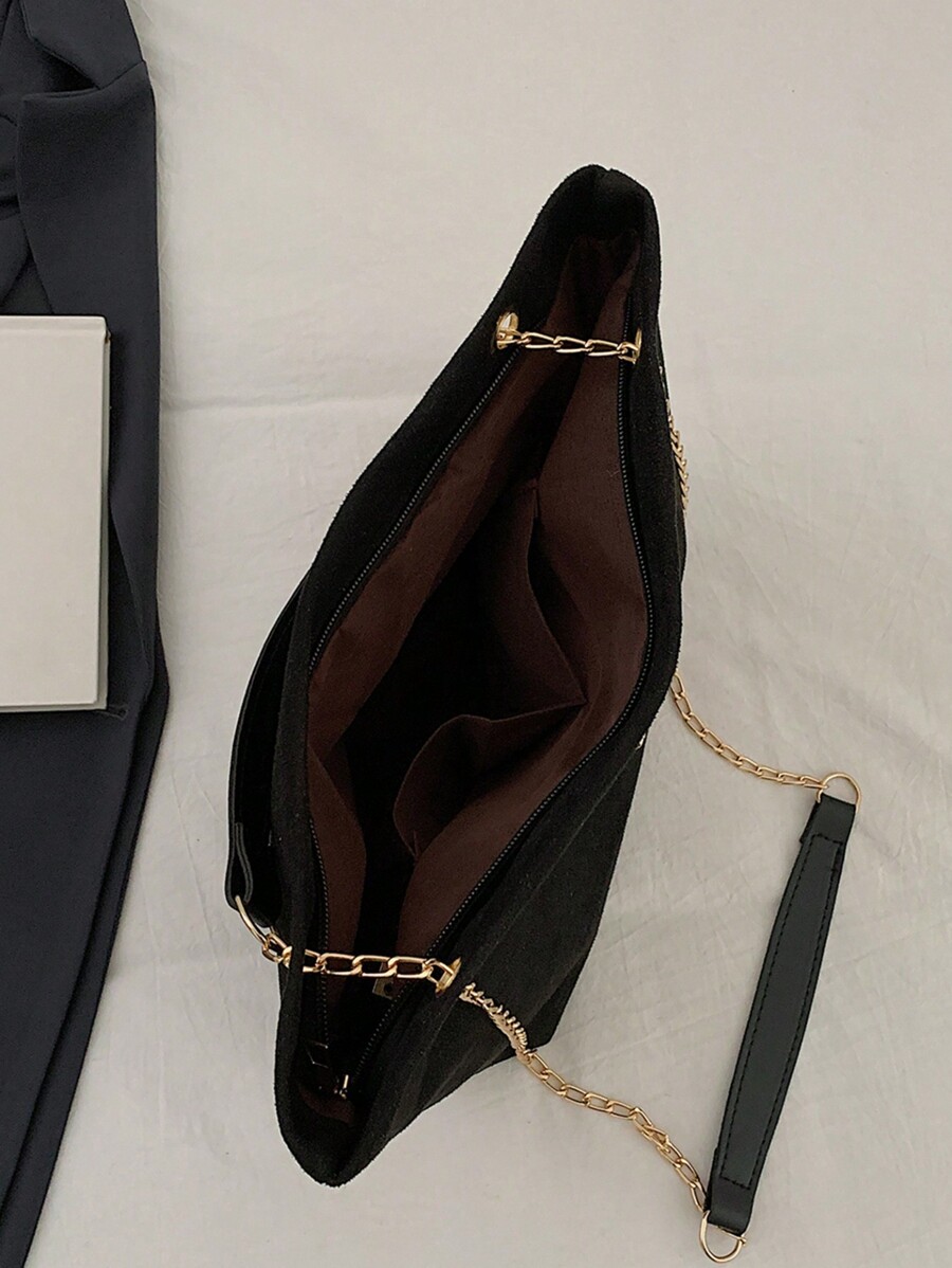 Vintage Commuting Texture Chain Shoulder Bag Women's 2024 Winter New ...