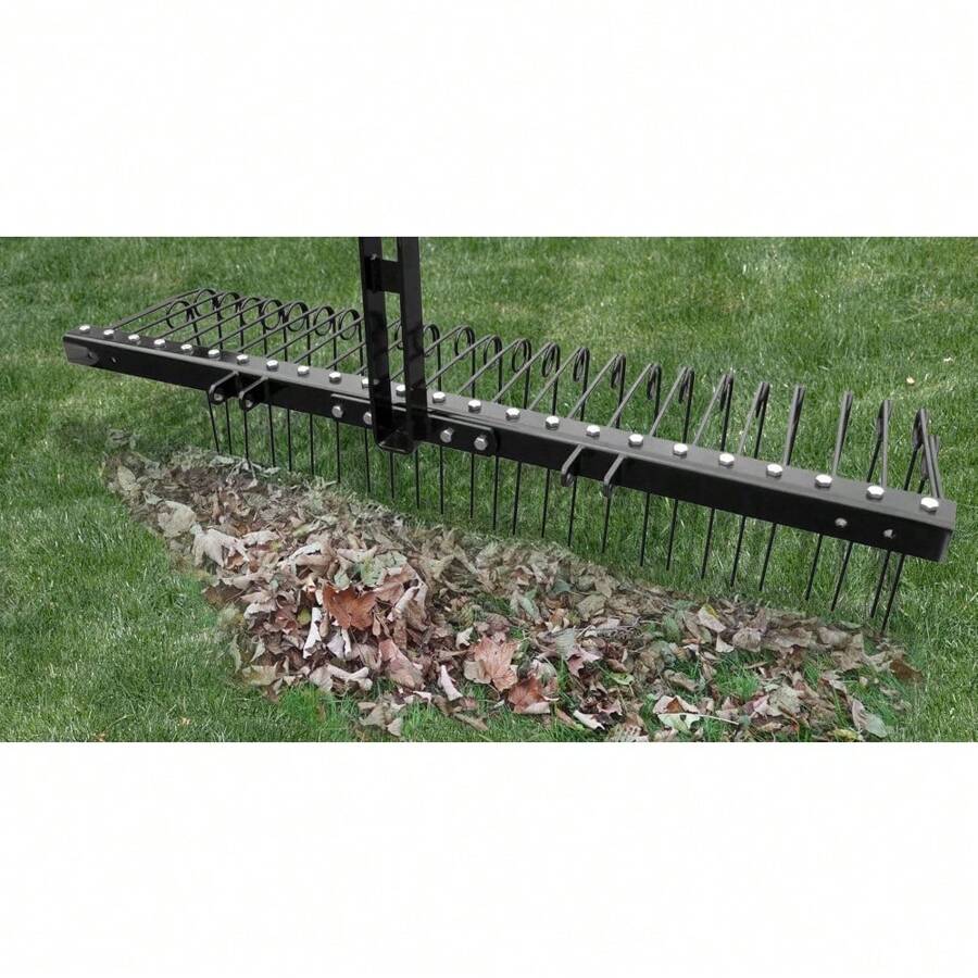 Steel Spring Coil Tine Tow Behind Landscape Rake For Leaves, Pine ...