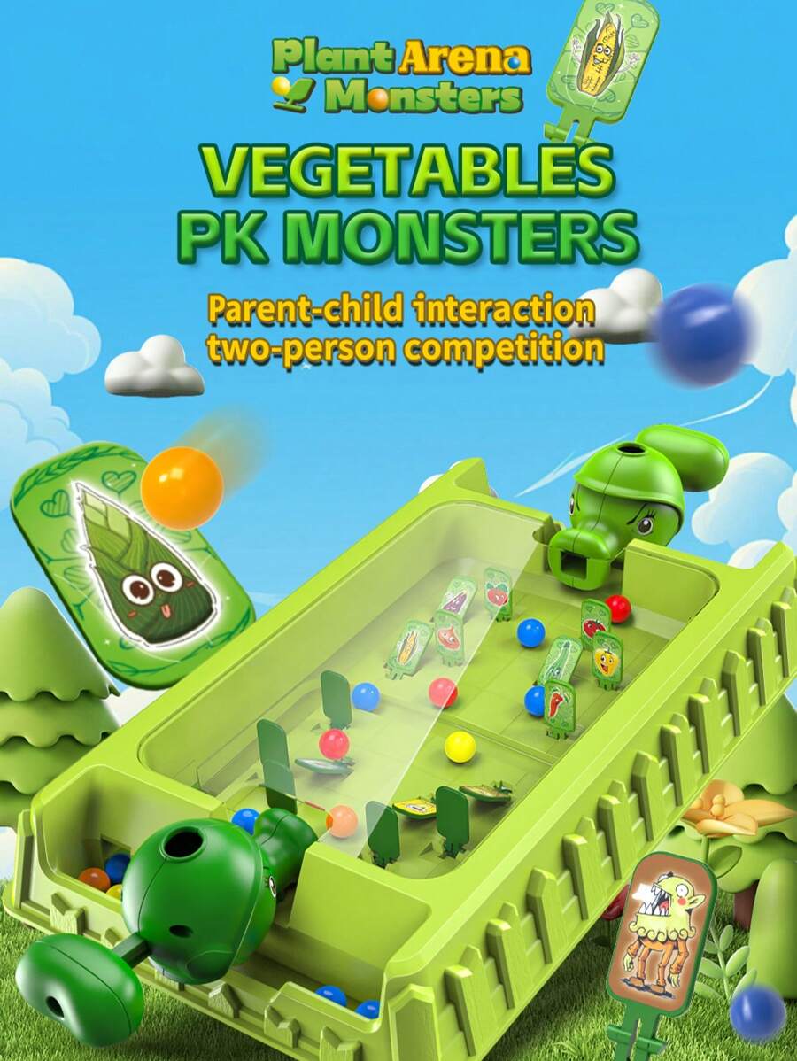 Vegetable Monster Shooting Interactive Dual Player Launcher, Leisure ...