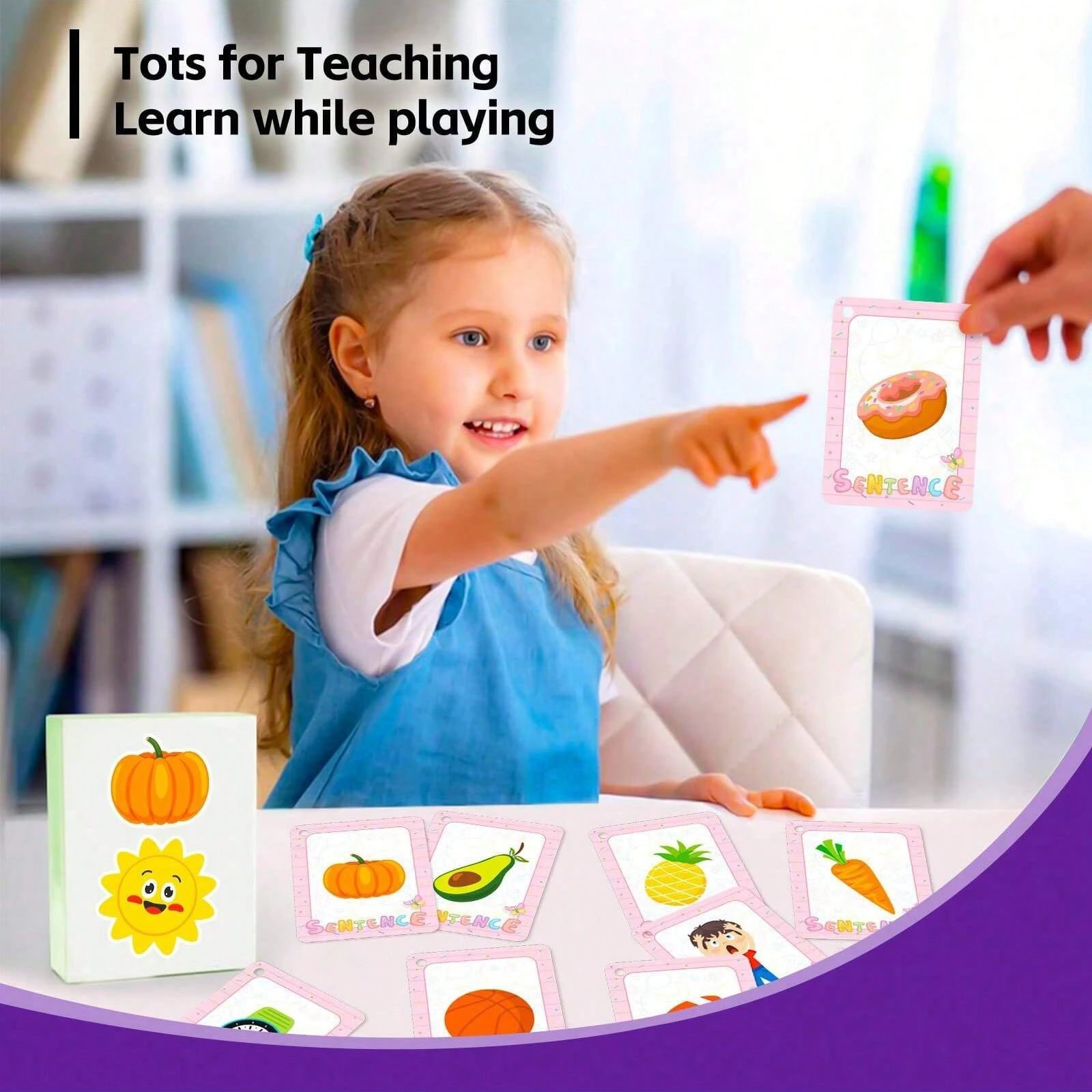 50pcs Imagination Flash Cards For Kids, Reading Flash Cards For ...