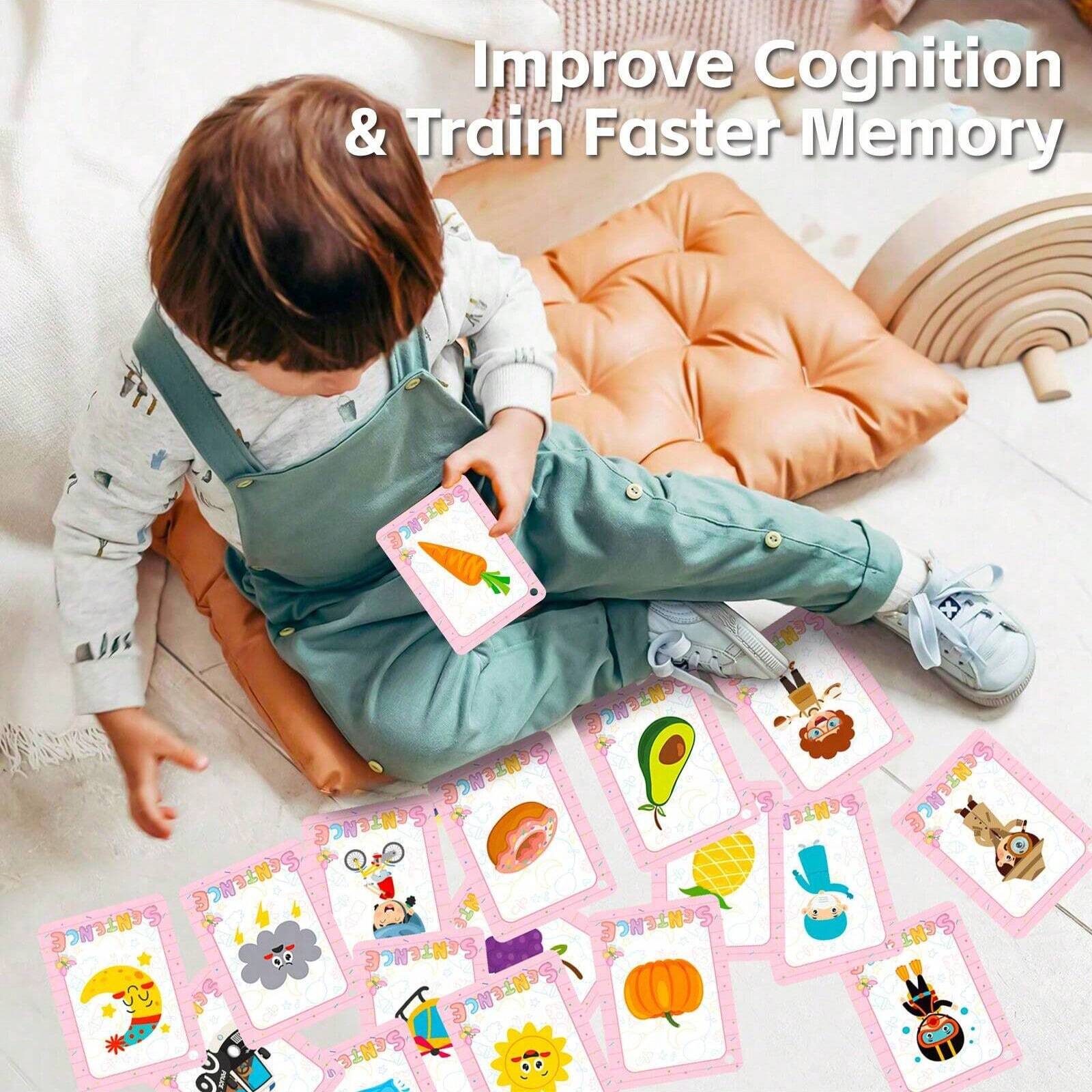 50pcs Imagination Flash Cards For Kids, Reading Flash Cards For ...