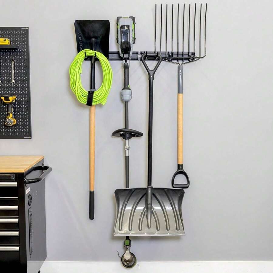 Modular Garage Garden Tool Storage Rack Organizer Wall Mount, Yard ...