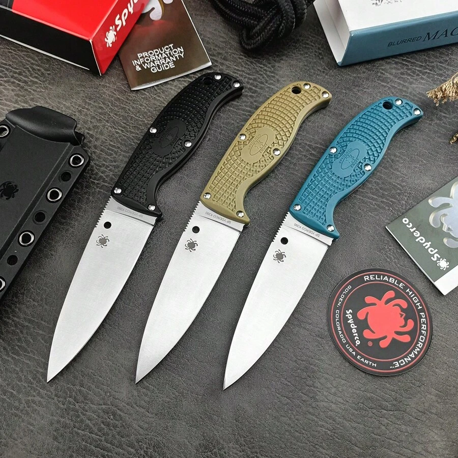 SP C39 Outdoor Fixed Blade EDC D2 Steel Blade Tactical Survival Hunting ...