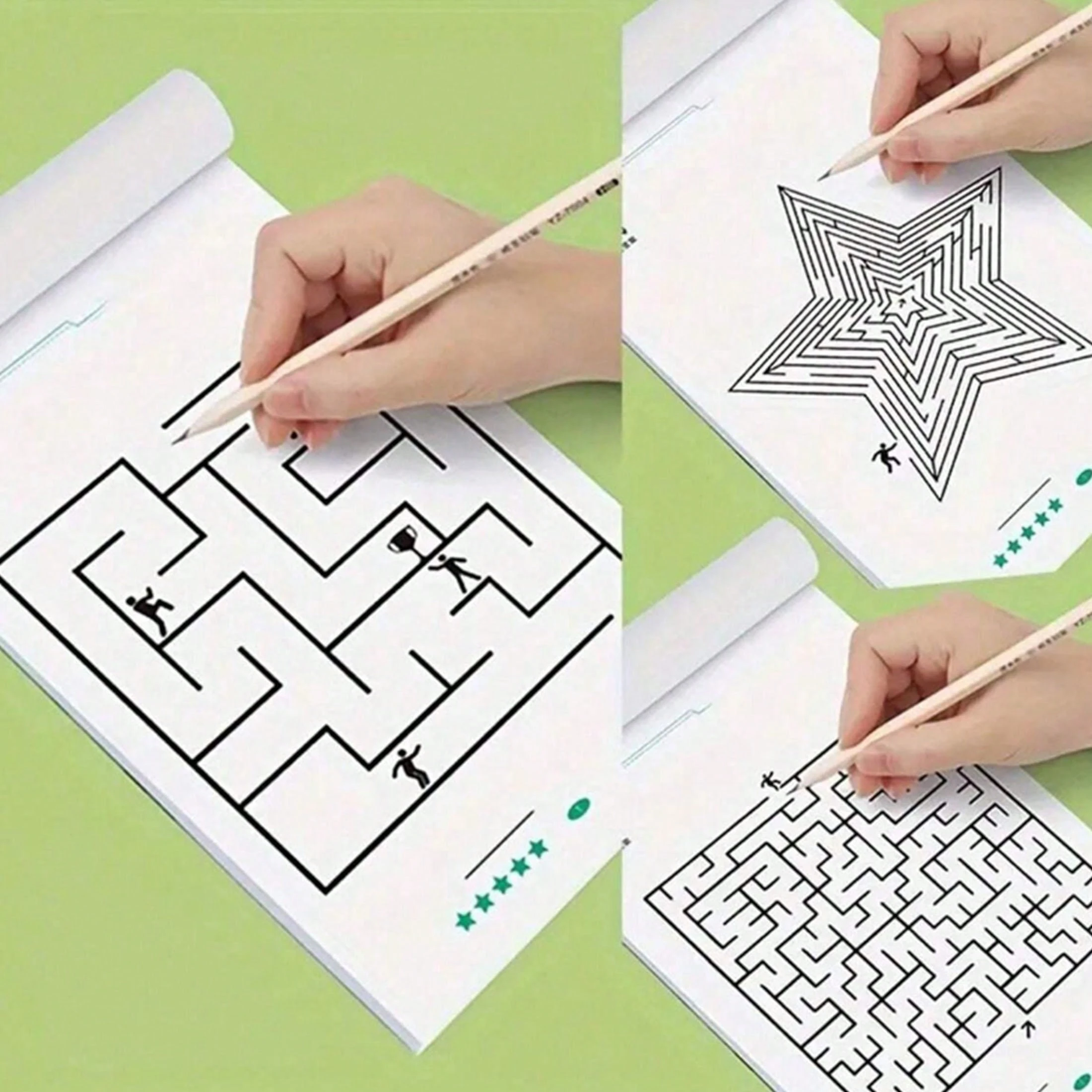 Maze Puzzle Book - Training To Enhance Brain Attention, Challenge To ...