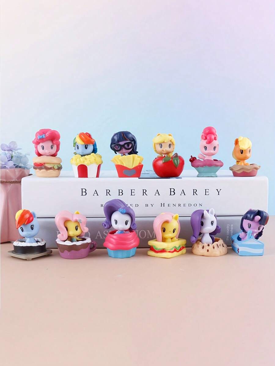 MY LITTLE PONY My Little Pony 12pcs/Set Cute Cartoon Figurines, Rainbow ...