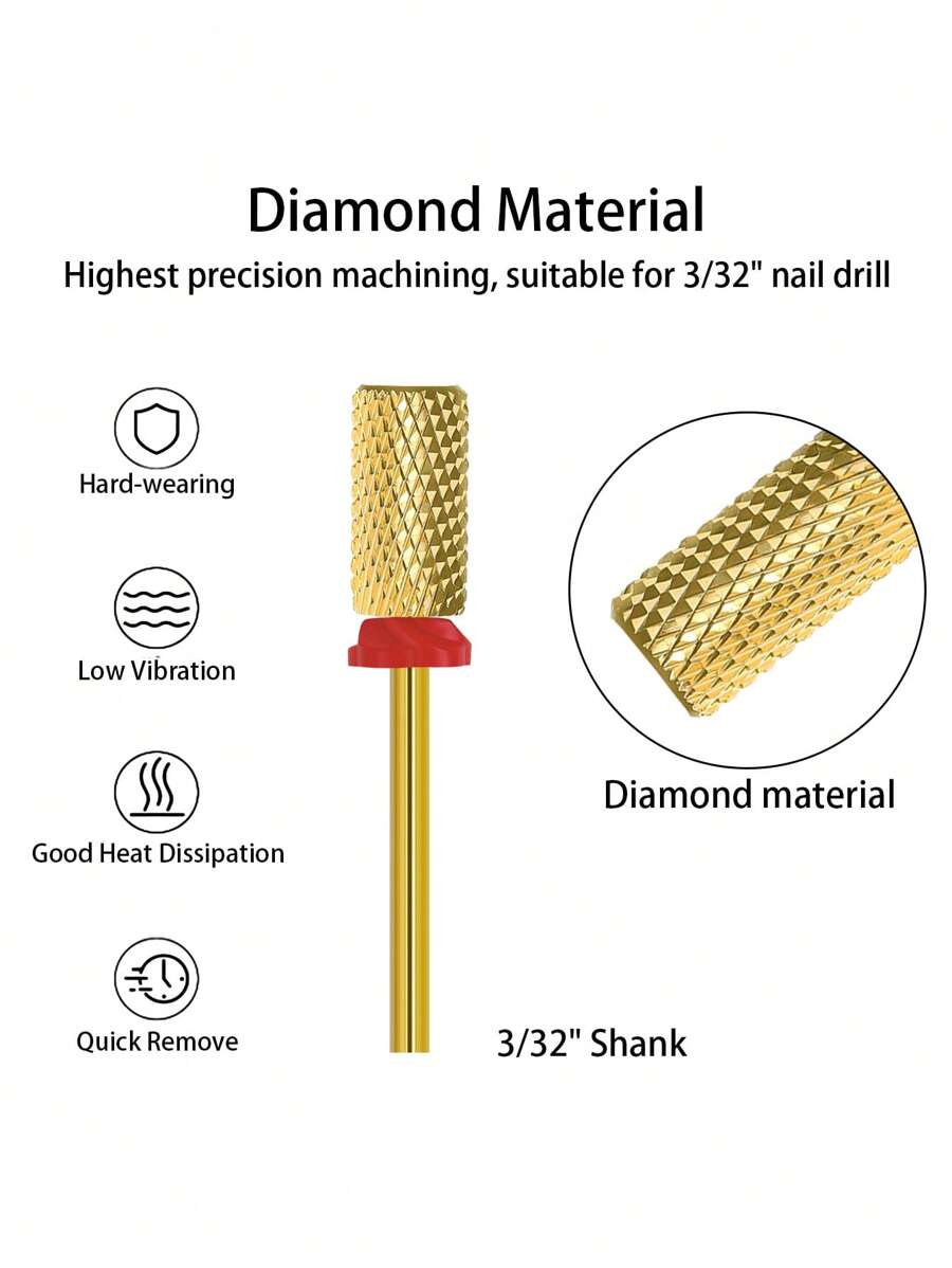 1Pc 5 In 1 Tungsten Steel Nail Drill Bit Milling Cutter For Cuticle ...