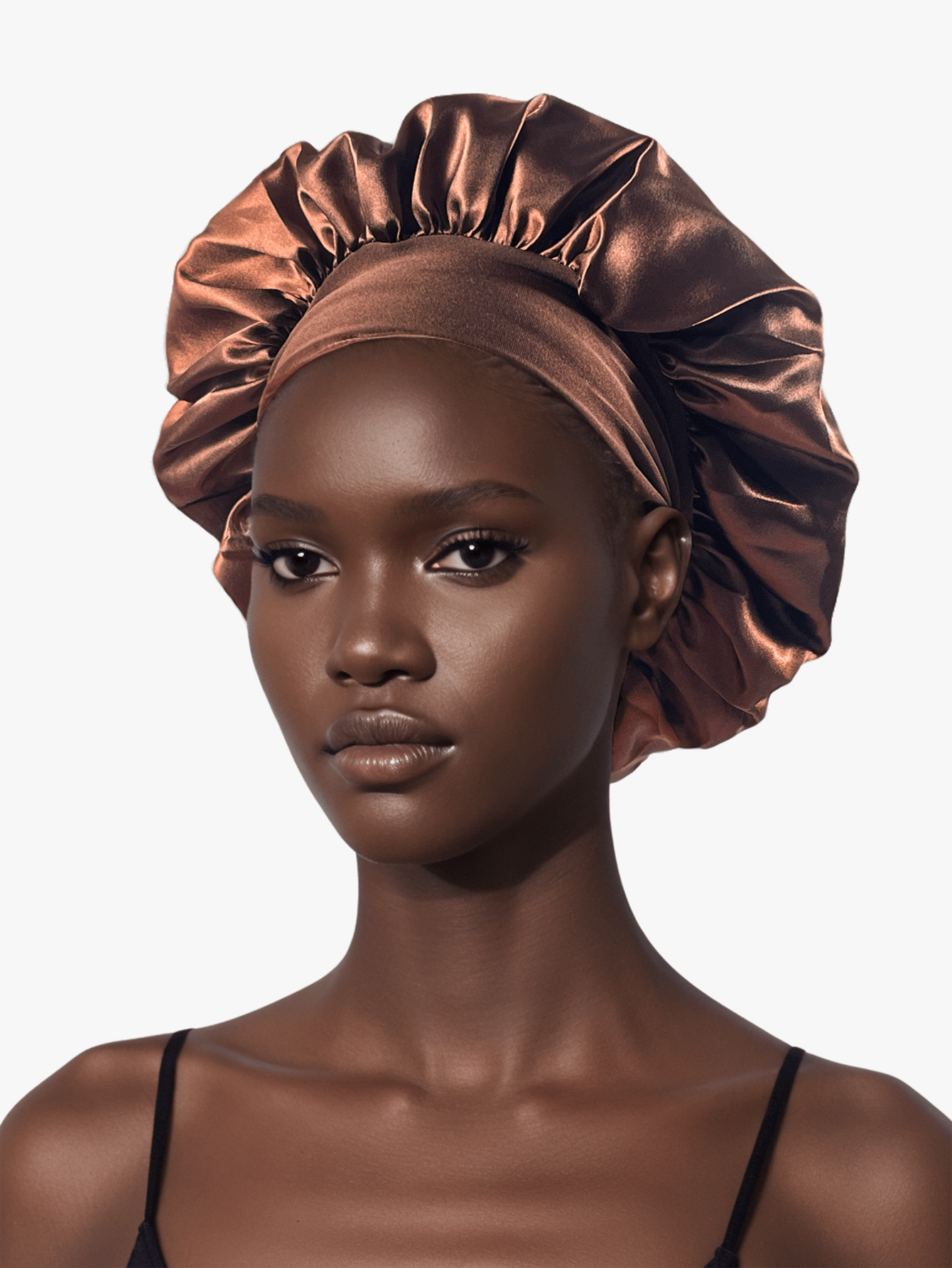 1pc Satin Wide Band High Elastic Headwear Sleeping Cap For Women Hair ...