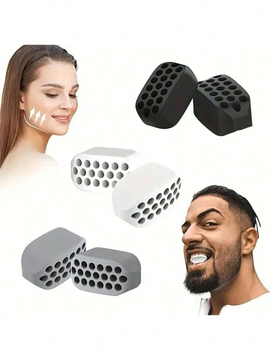 6pcs Face Muscle Trainer, Jawline & Double Chin Exerciser, Jaw Line ...