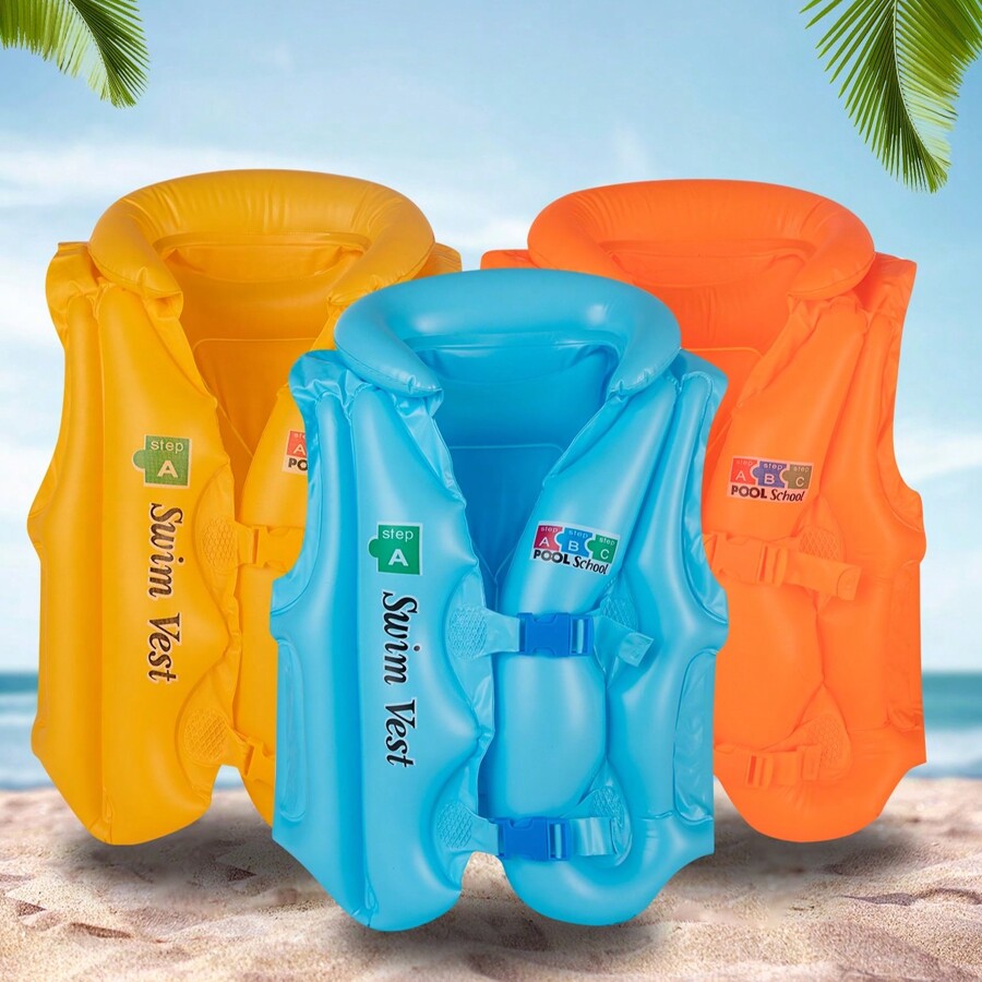 Thickened Swimming Vest, Inflatable Swimming Float Strap, Adjustable ...