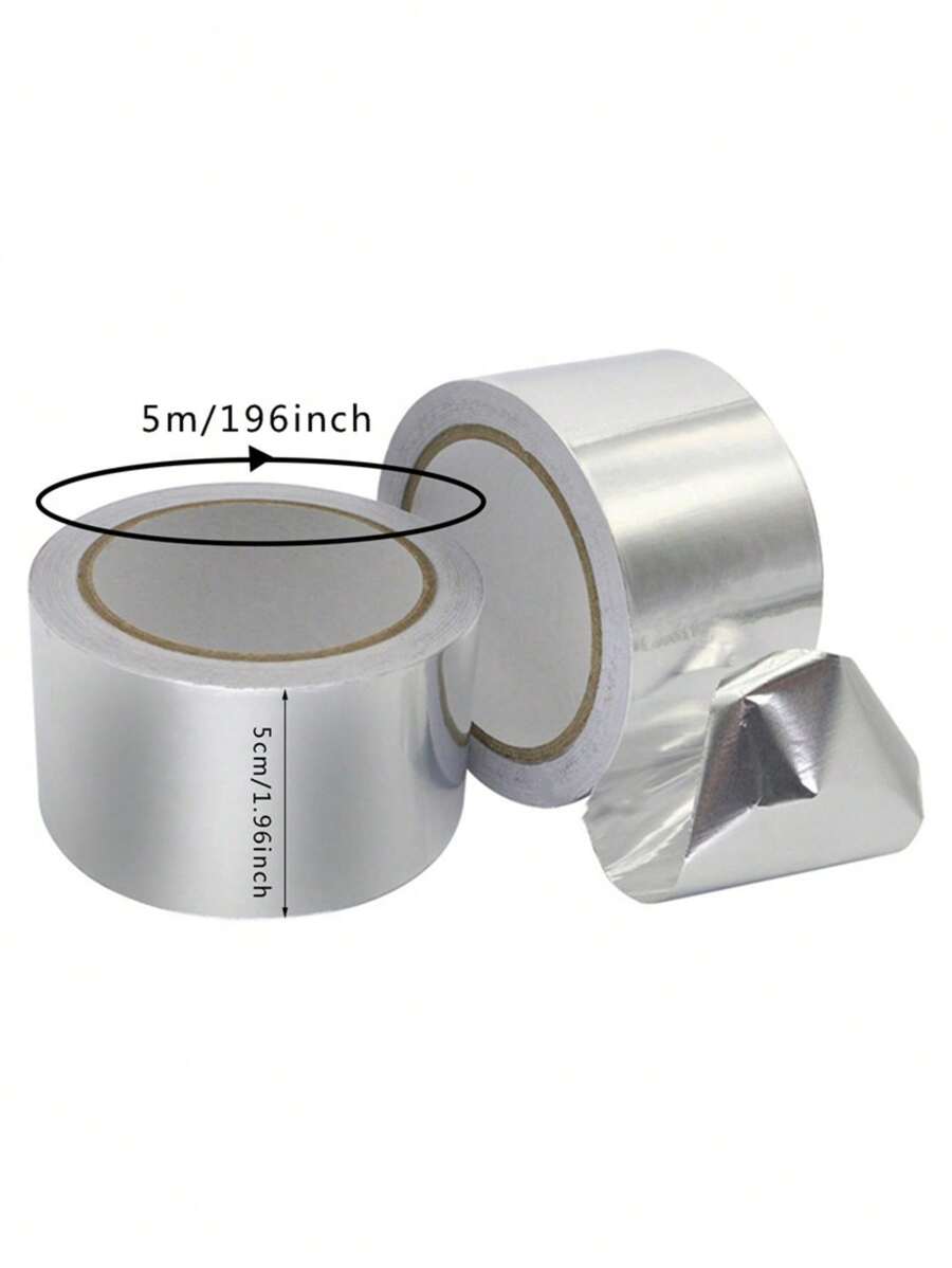 1Roll High Temperature Resistance Aluminum Foil Tape Kitchen Pipe ...