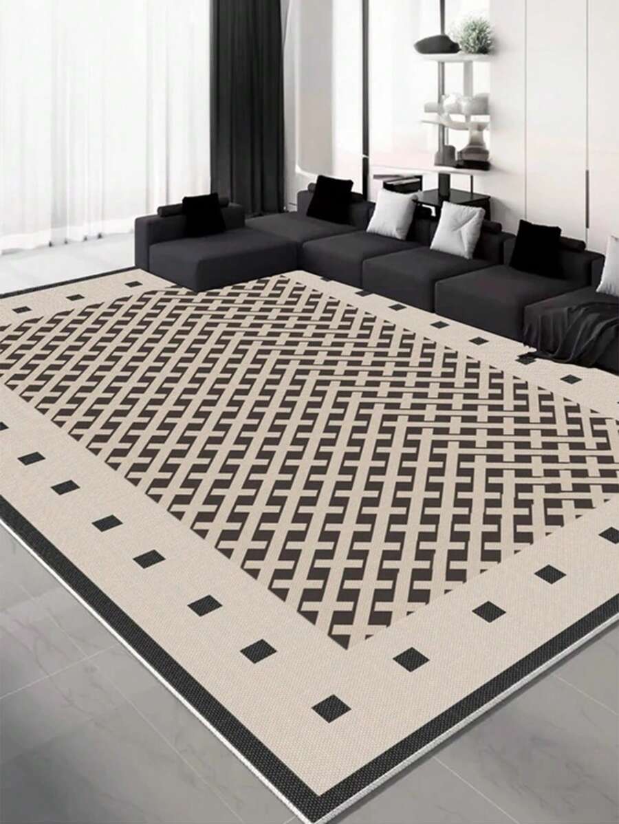 1pc, Modern Simple Rug, Light Luxury Bedroom High-End Carpet, Non-Slip ...