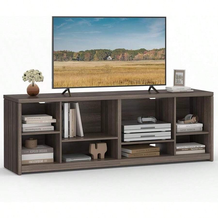 Vasagle TV Rack For TV Up To 75 ", Entertainment Center With Storage ...