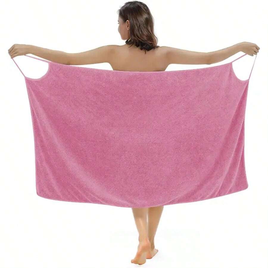 Wearable Towel Ladies Shower Spa For Adults Beach Soft Bath Towel For Women Microfiber Bathrobe ...
