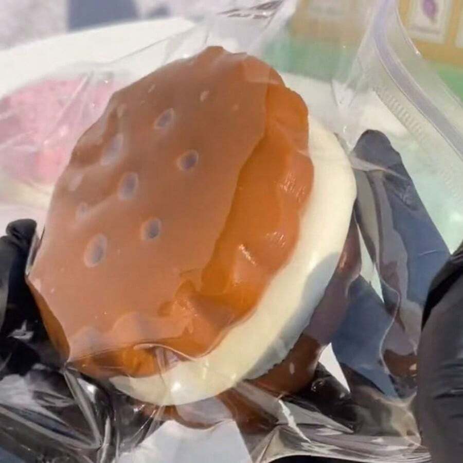 Chocolate Sandwich Cookie Squishies Water-Based Simulated Silicone ...