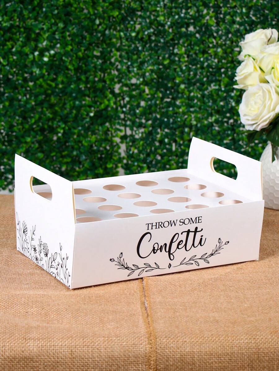 1pc Wedding Cofetti Cone Stand, Party Confetti Cone Holder Box For ...