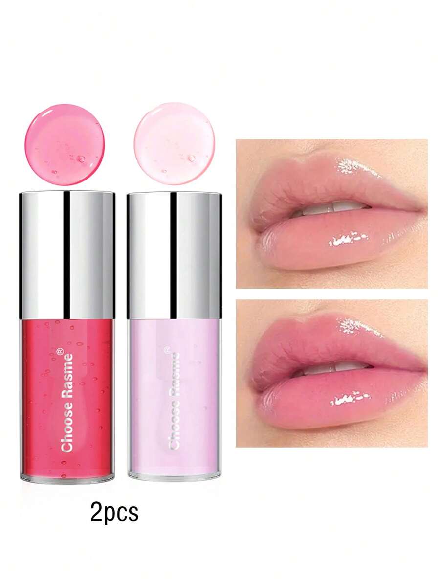 Conjunto de 2 aceites labiales humectantes - Acabado brillante con ...