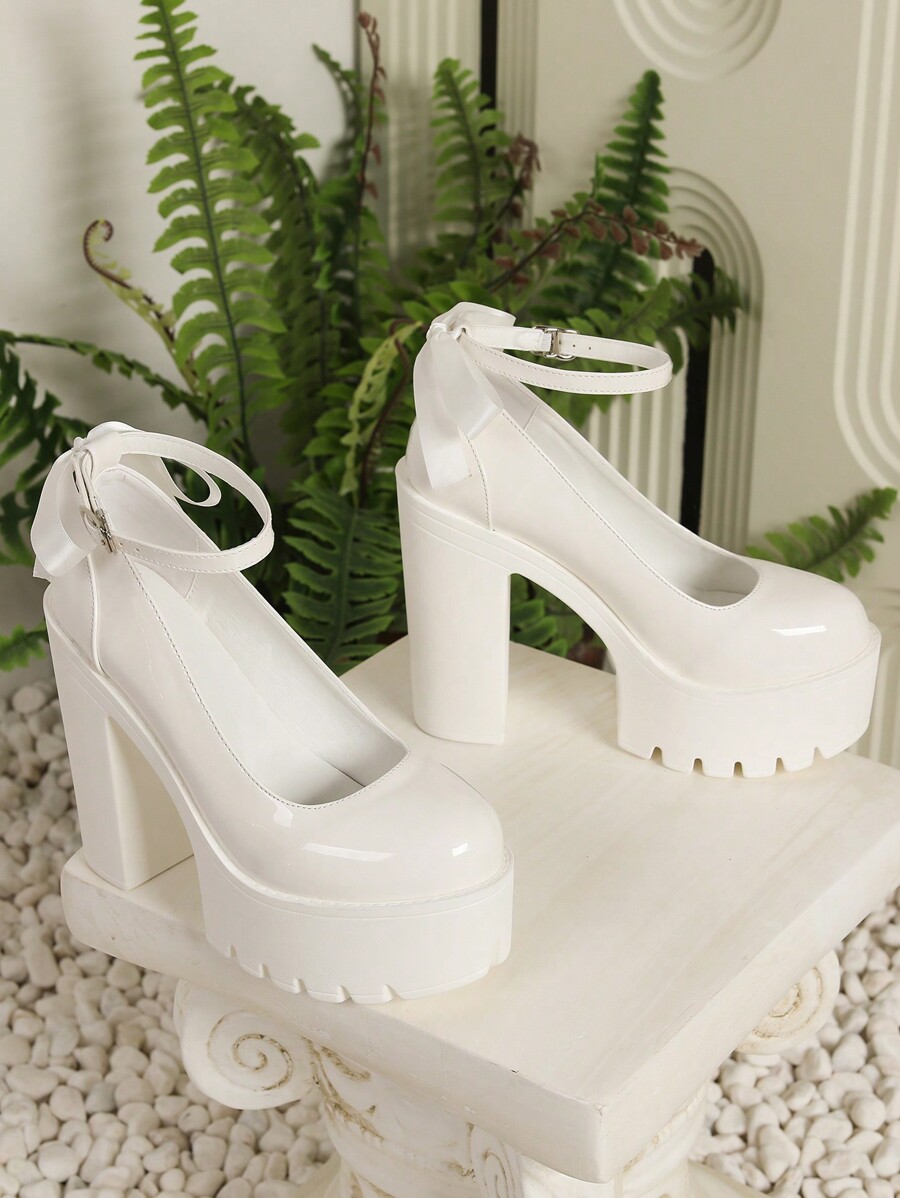 European & American Fashion High Heel Shoes For Women, Chunky Heel ...