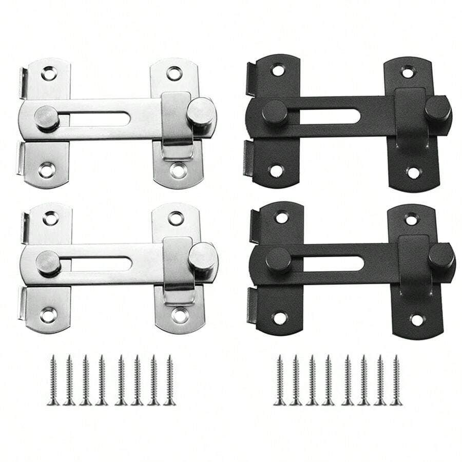 Rustic Barn Door Latch, Matte Stainless Steel Barn Door T-Shaped Flip ...