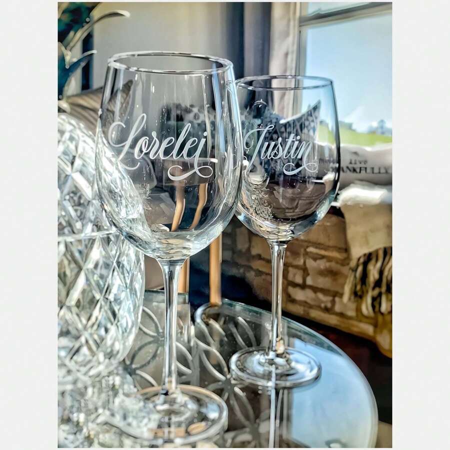 Engraved Personalized Wine Glass - Wine Glass With Name - Custom ...