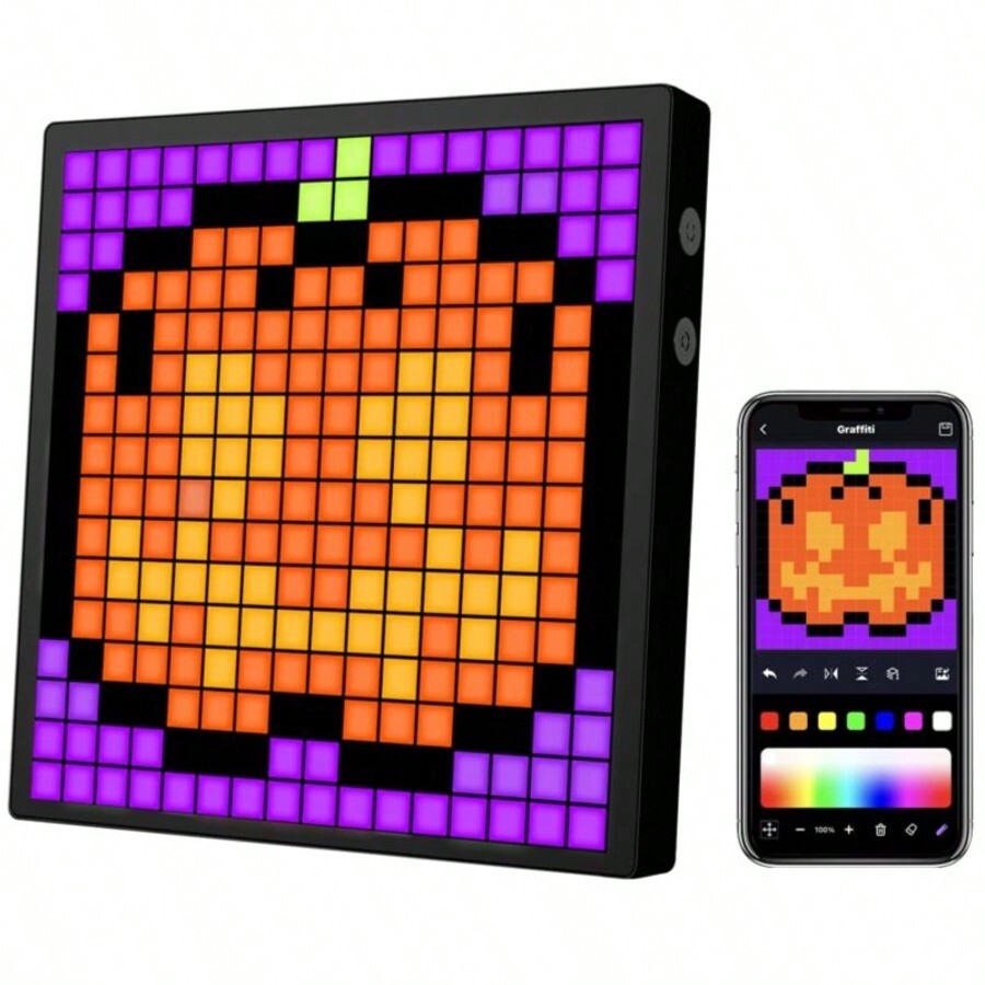 16x16 App Control Pixel Display Wind Carton Frame DIY Graffi ...