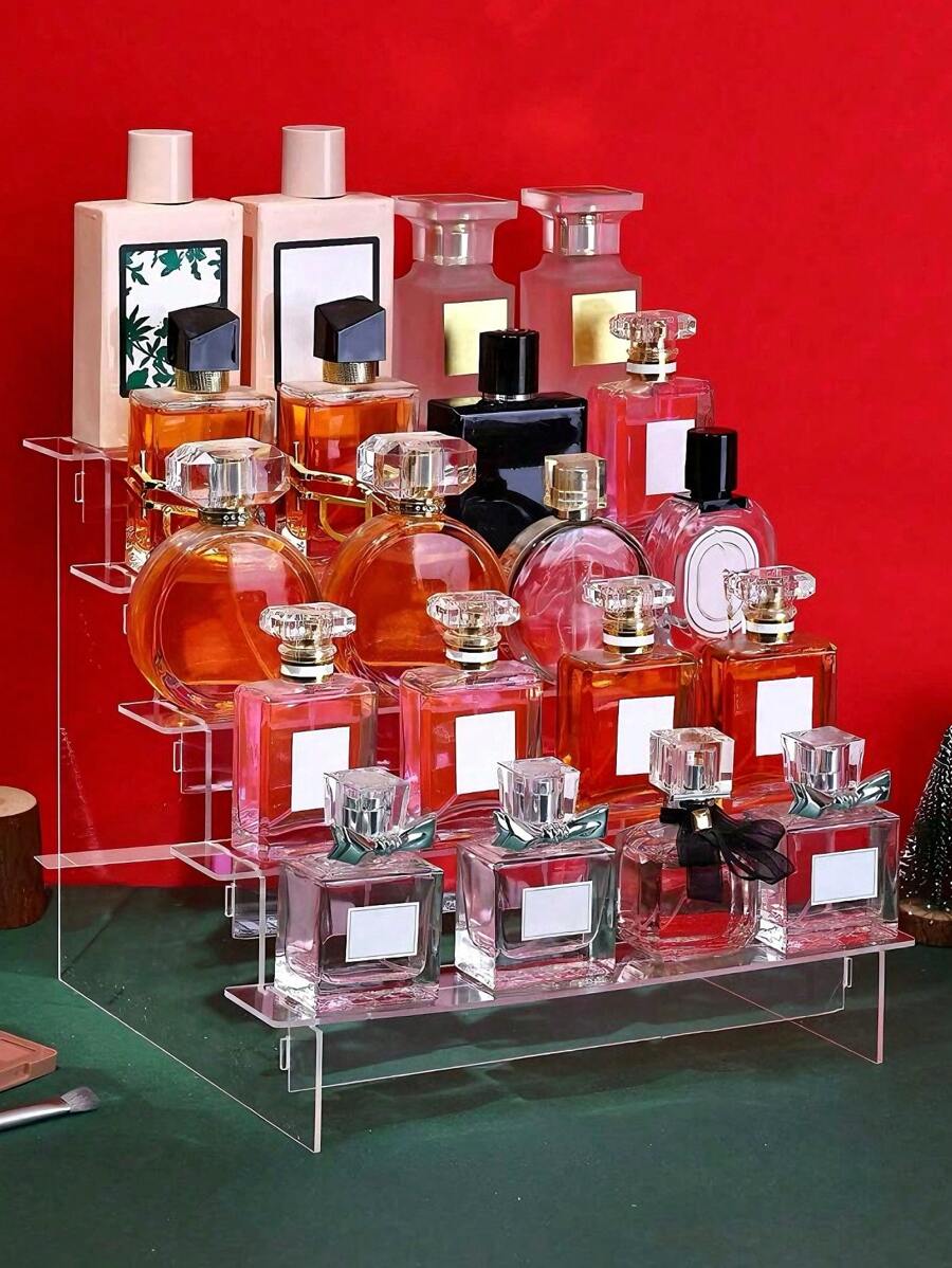 Acrylic Makeup Storage Organizer, Multi-Layer Transparent Display Stand ...