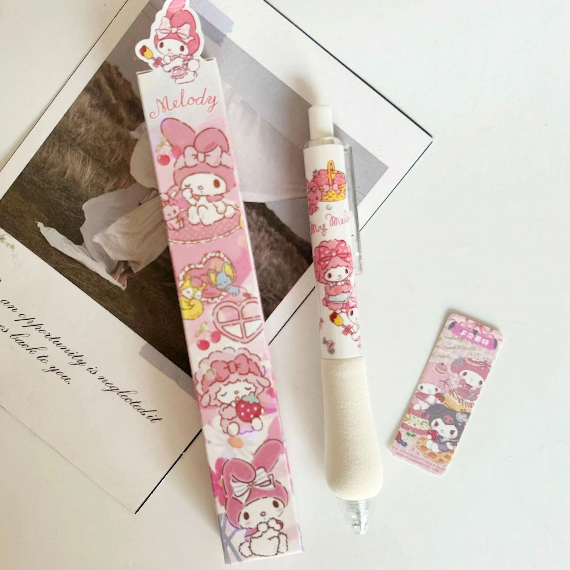 Sanrio Melody Neutral Pen Scratch Card Sponge Casing Ballpoint Pen ...