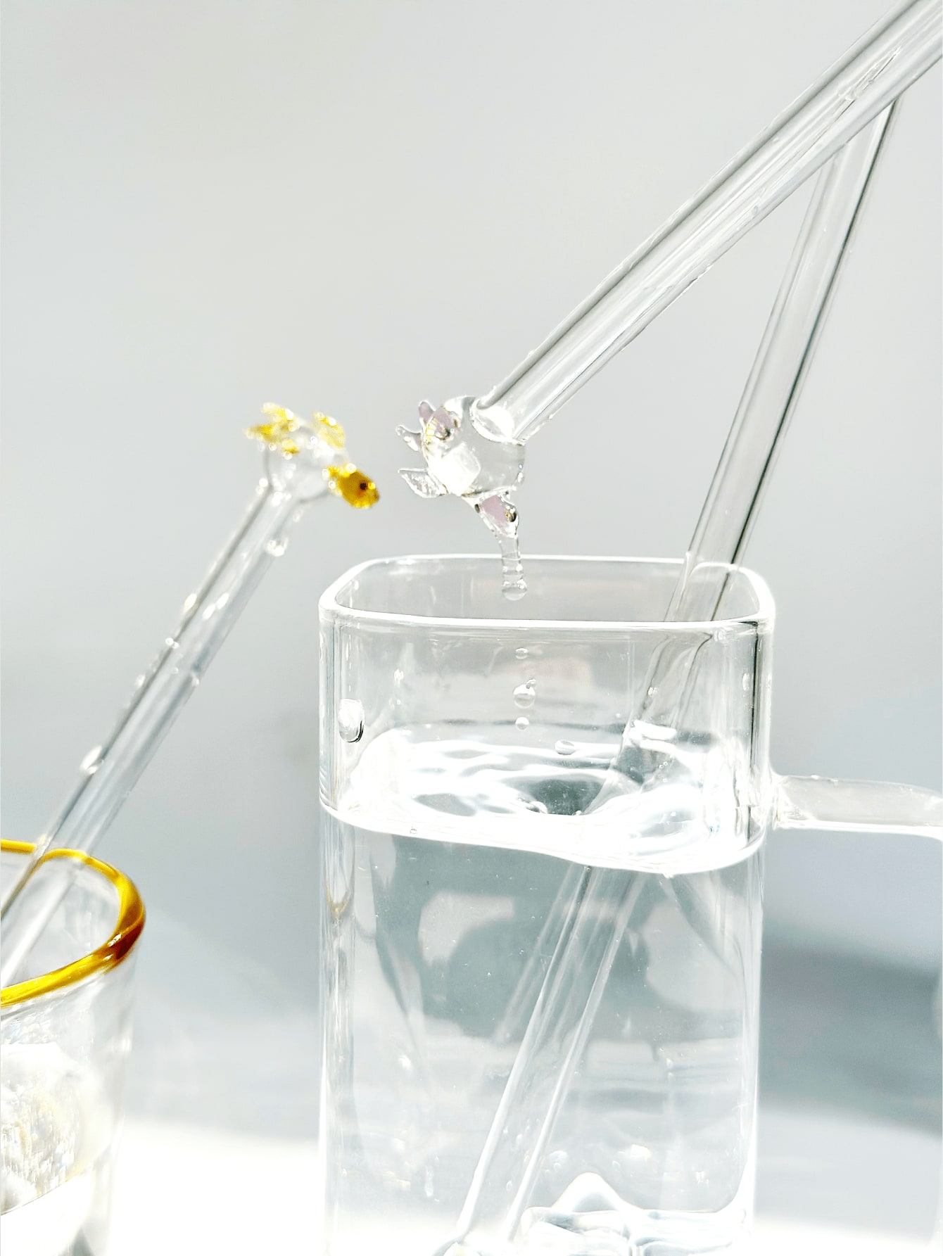 1pc Turtle-Shaped Heat-Resistant Glass Straw, Anti-Scald, Anti-Lipstick ...